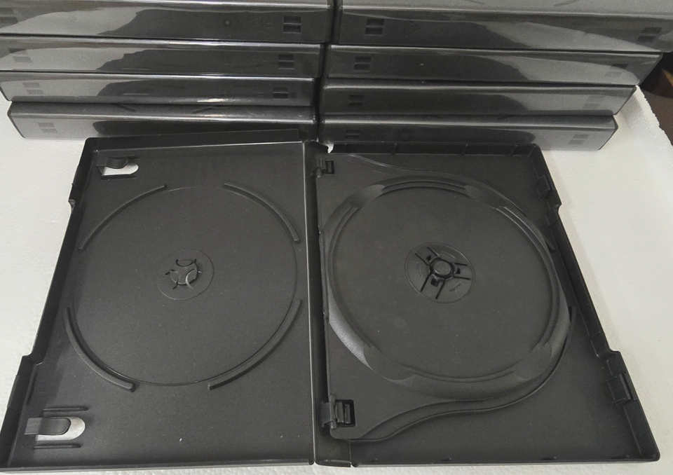 5 Disc Extra Thick BLACK 20mm DVD/CD Media Storage Case (with Clips) | eBay