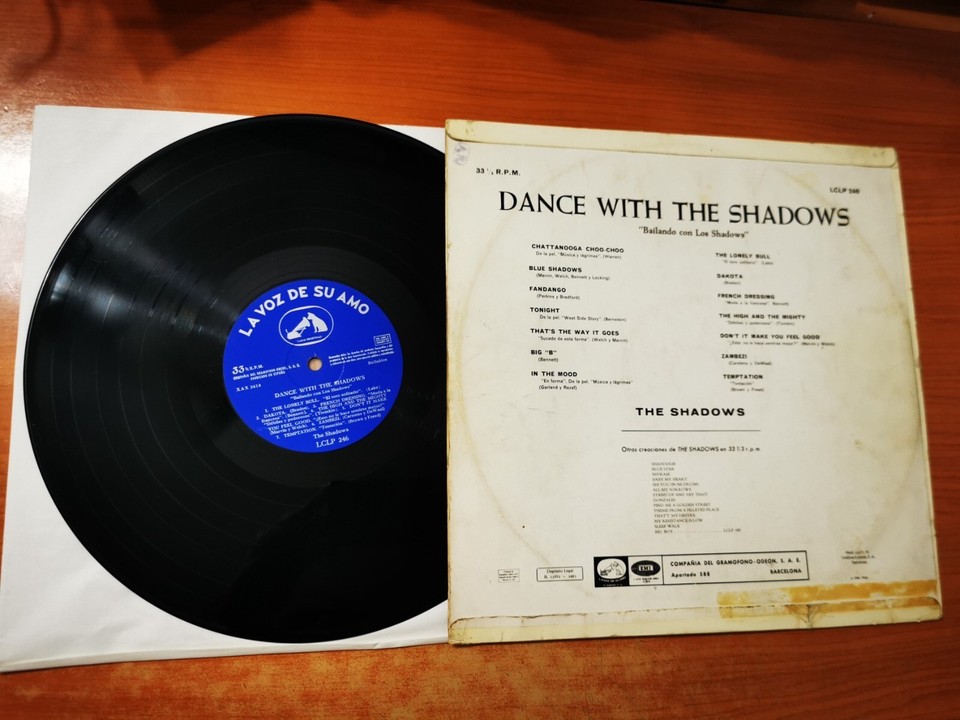 THE SHADOWS Dance with The Shadows VERY RARE SPAIN LP VINYL 1965 ...