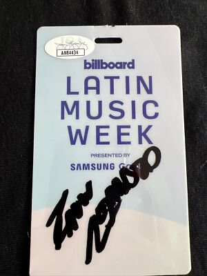 Rauw Alejandro Signed Autograph Billboards Badge JSA Authenticity | eBay