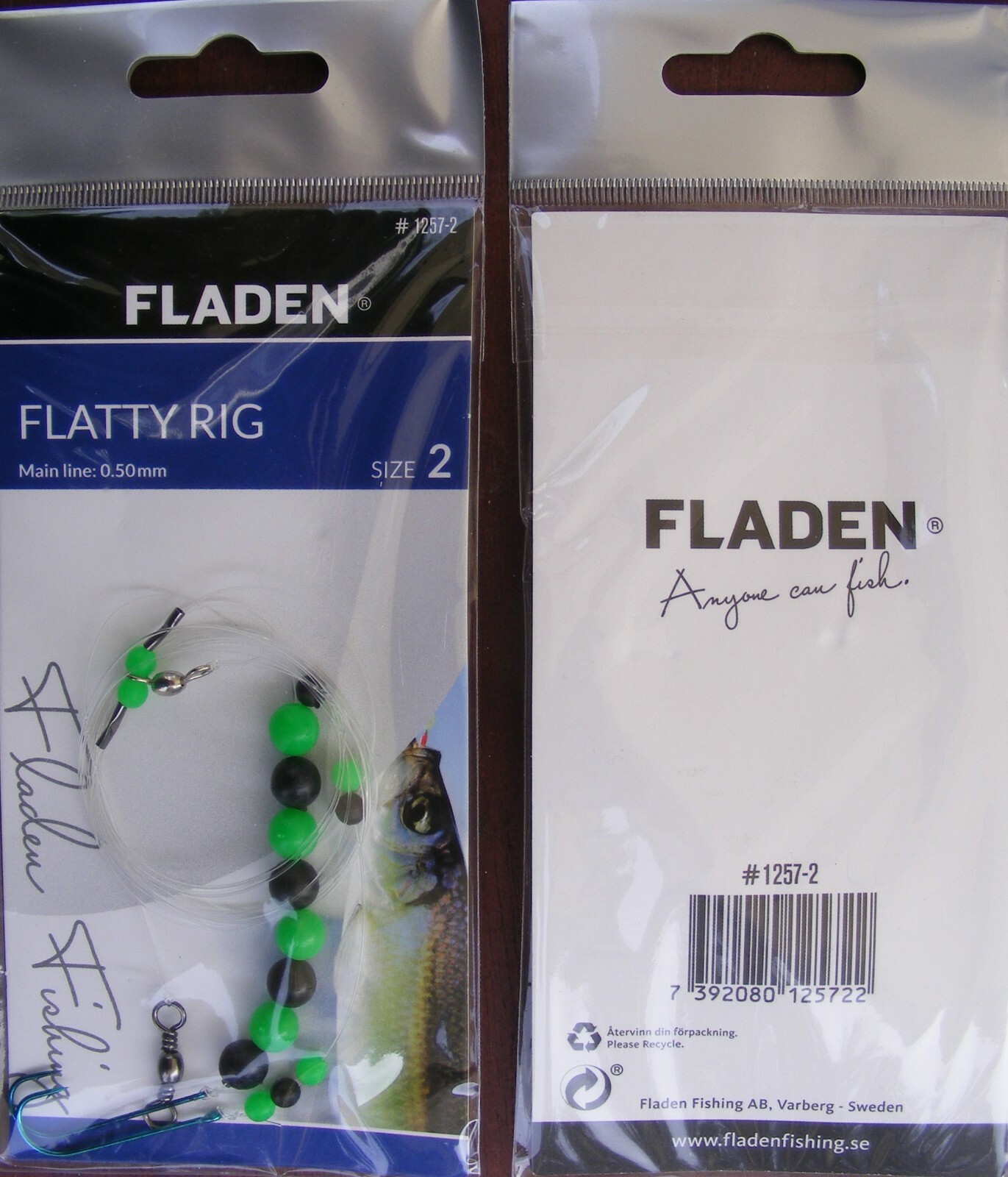 Fladen 2 hook Flatty Rigs size 2 - 17- 1257-2 x 5 packs | eBay