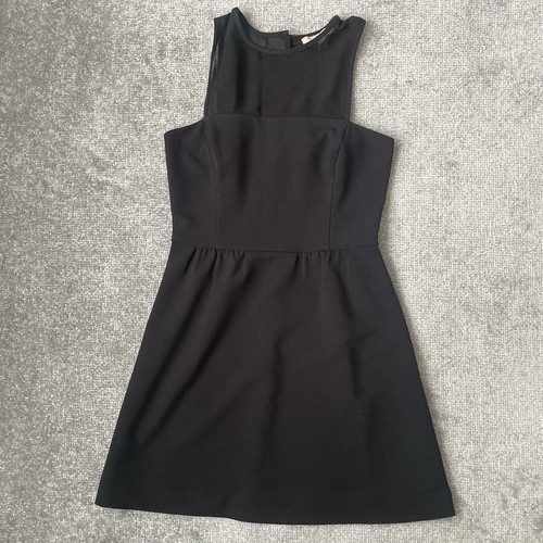 Banana Republic Dress Womens 0P Petite Black Formal Party Dance Sheer ...