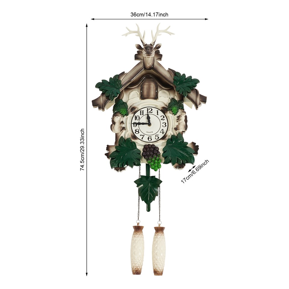 Retro deer head wall clock without dry battery,Retro Large Wall Clock ...