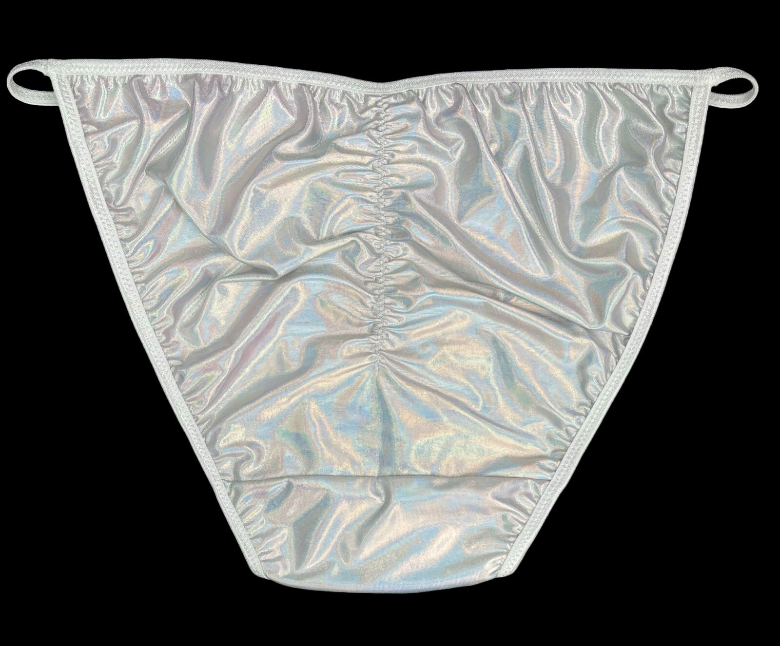 Ruched Second Skin Satin String Bikini Scrunch Butt H… - Gem