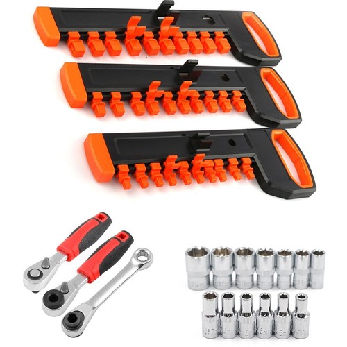 Spanner Organizer Sockets Wrench Holder Socket Wrench Storage Rack Rail ...