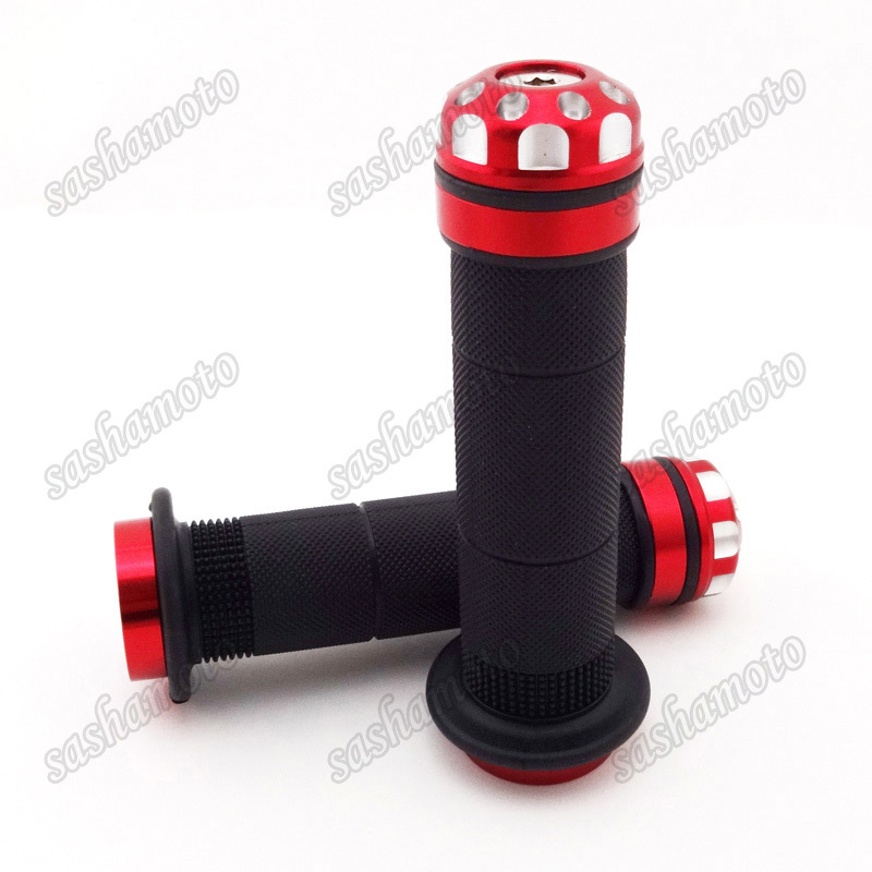 7/8" 22mm Red Hand Grips 110cc 125 150 200 250 cc ATV Quad 4 Wheeler ...