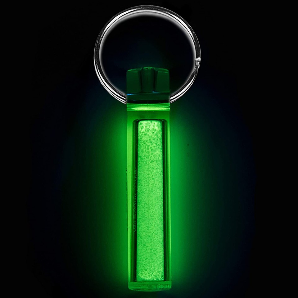 GEAR AID Ni Glo 2” Glowing Keychain for Camping, SCUBA, Fishing, Multi ...
