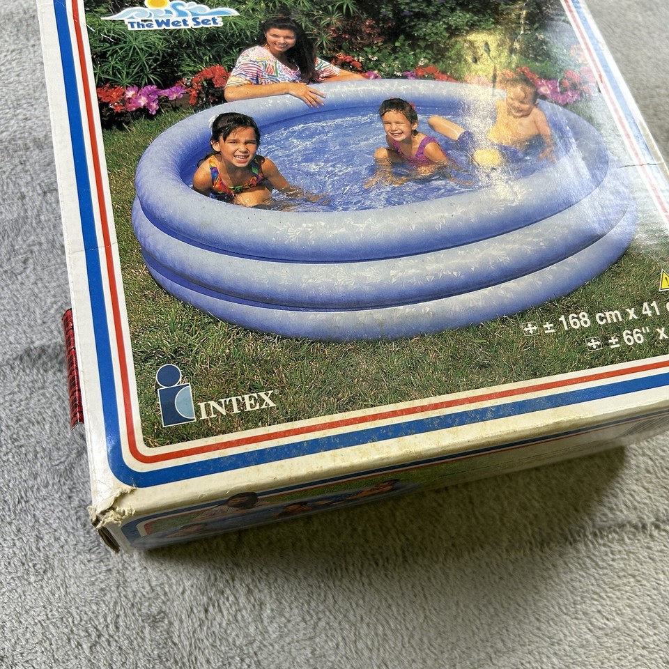RARE Vintage 1999 Wet Set Intex #58446 Inflatable Kids 66" x 16" Pool ...