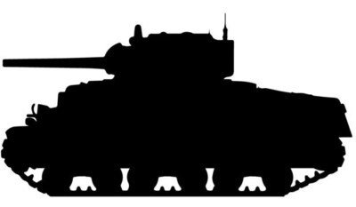 TANK VINYL STICKER FOR CAR,WALL,WINDOW, PANZER, ARMORED VEHICLE, ARMY ...