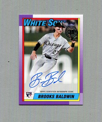2025 Topps Brooks Baldwin 1990 Retro Rookie Autograph #90A-BBN | eBay