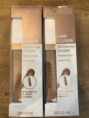 Flower Beauty Light Illusion Full Cover Concealer Medium Honey 2 Pack ...