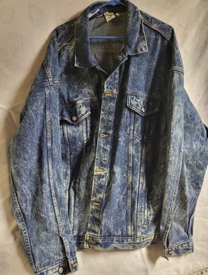 Vintage Ralph Hugo Denim Stone Wash Jacket Size XXL Made in USA | eBay