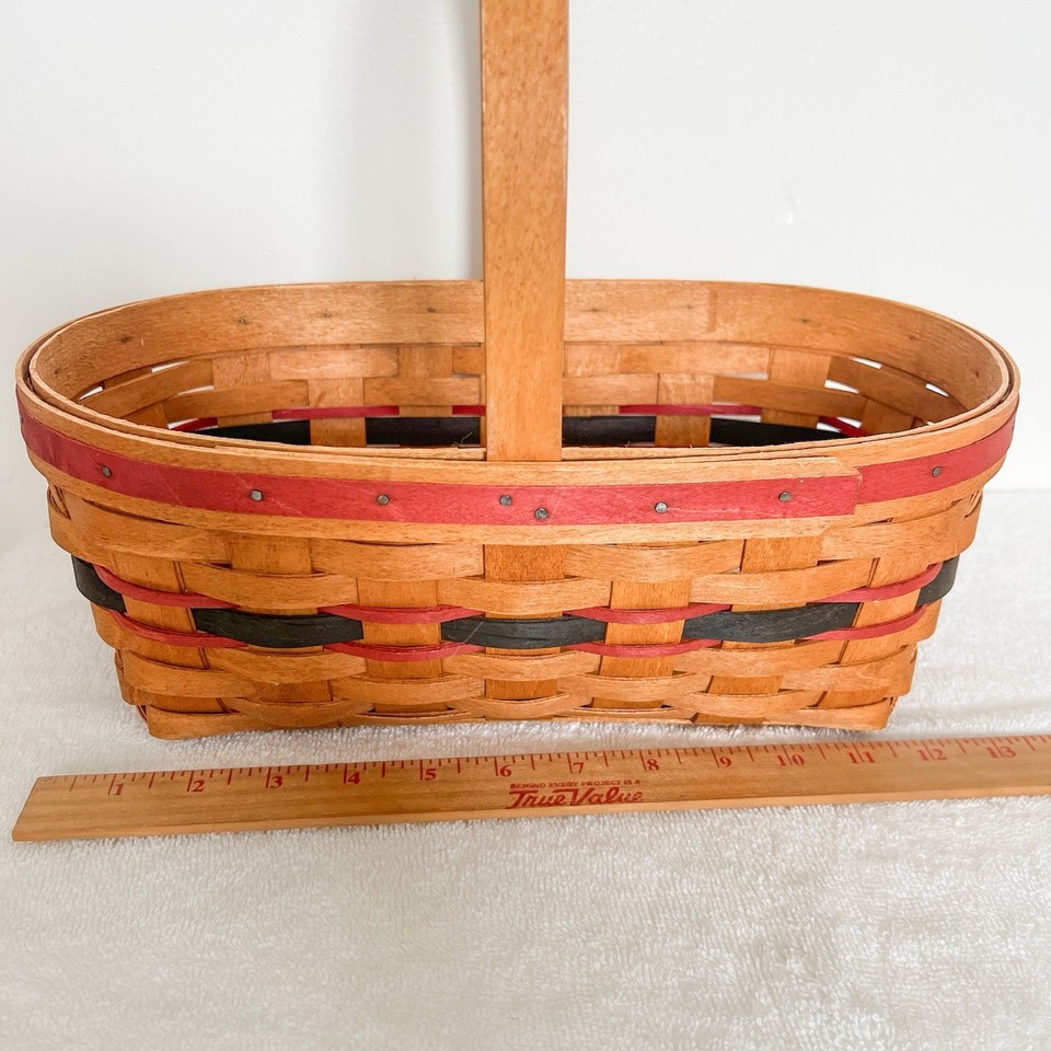 Vintage 1994 Longaberger oval Easter basket with handle no liner | eBay UK