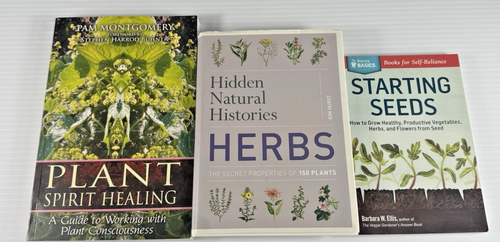 Herbal Healing Gardening Book Lot Plant Medicine Herbs Seed Starting ...