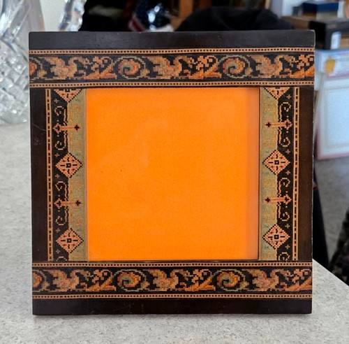 Antique Sorrento ware Mosaic Picture Frame Tunbridge ware style | eBay