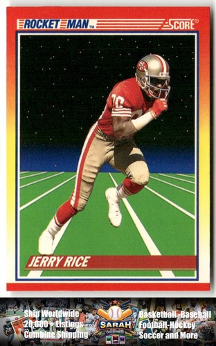 1990 Score #556 Jerry Rice San Francisco 49ers NFL HOF Vintage Football ...