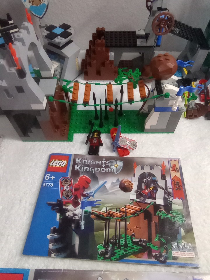 LEGO Lot Knights Kingdom Castle 8780 8779 8778 6032 No Box 99.9% Comp w ...