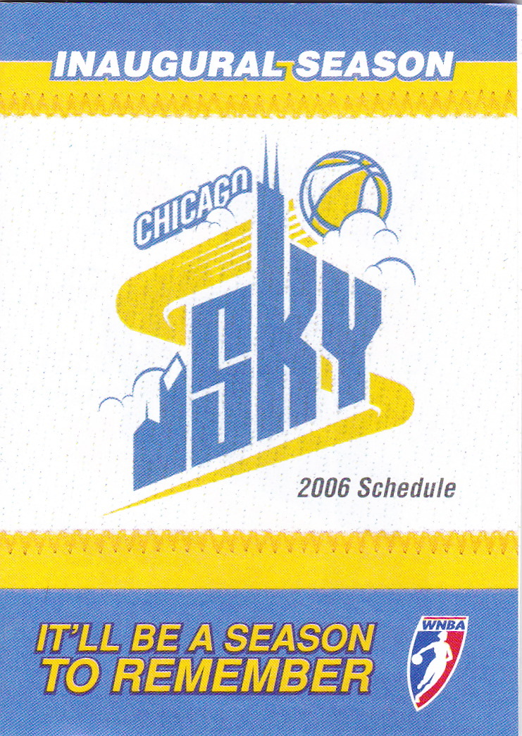 2006 CHICAGO SKY WNBA BASKETBALL POCKET SCHEDULE | eBay