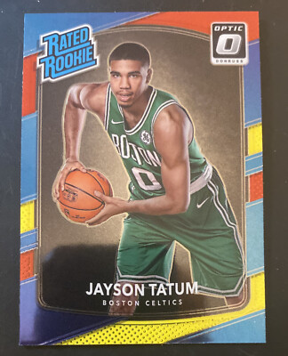 2017-18 Donruss Optic Jayson Tatum Red Yellow Rated Rookie RC #198 | eBay