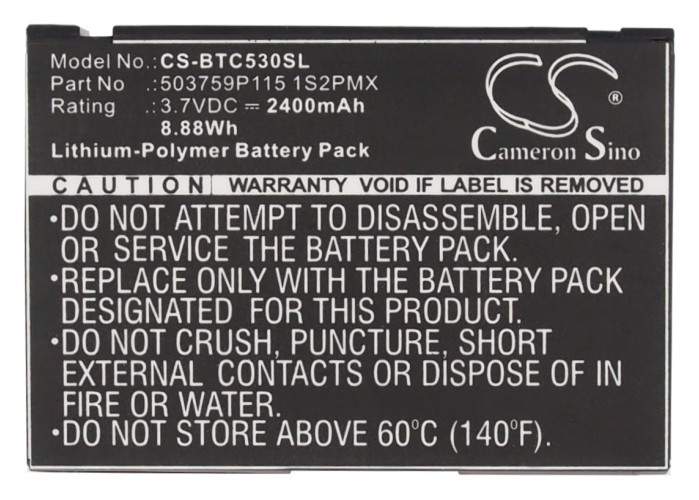 NEW Battery for Blaupunkt Lucca 5.3 503759P115 1S2PMX Li-Polymer UK ...