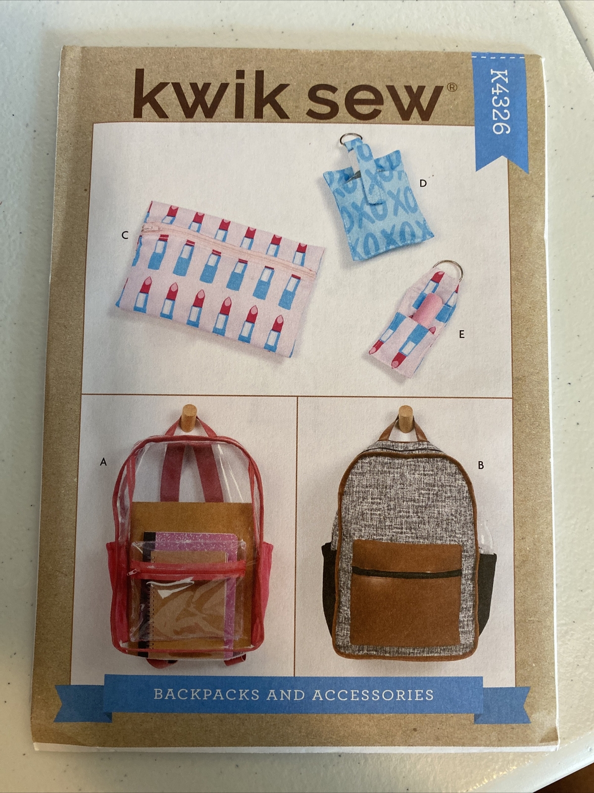 uncut KWIK SEW CRAFTS PATTERN #K4326 BACKPACKS & ACCESSORIES BN FREE SHIP | eBay