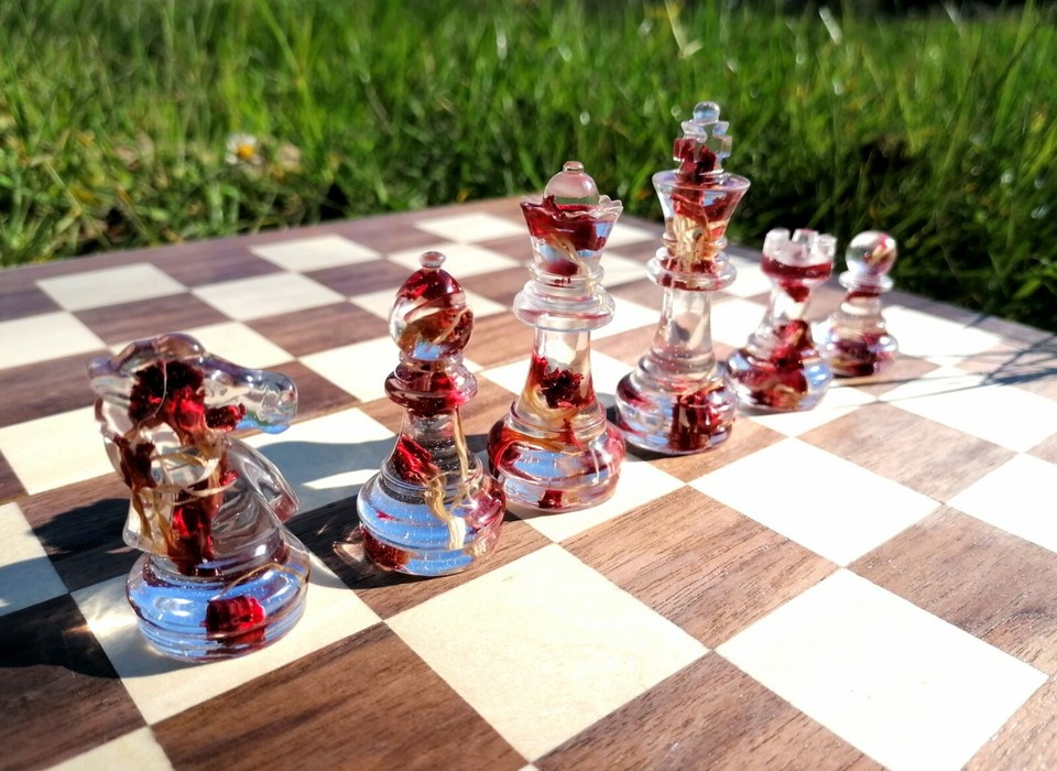Chess Set Large Custom Made Botanical | eBay UK