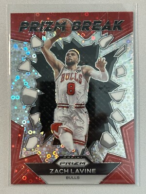 Prizm Basketball 2023-24 Zach LaVine Prizm Break Silver Disco Fast ...