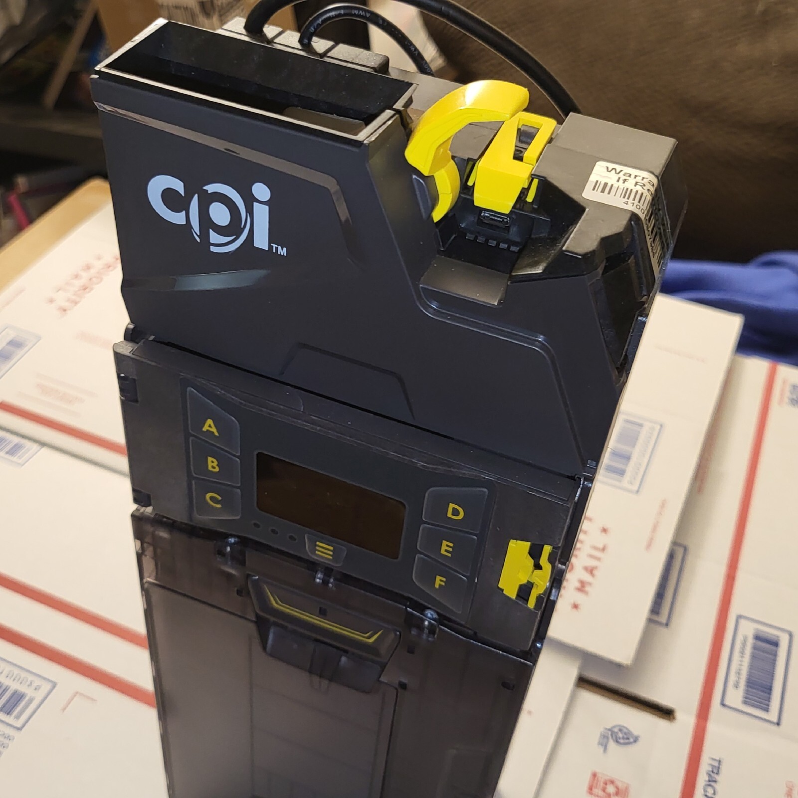 MEI CPI GRYPHON 6 TUBE Coin acceptor Model:G3C3 with AAC Tube ...