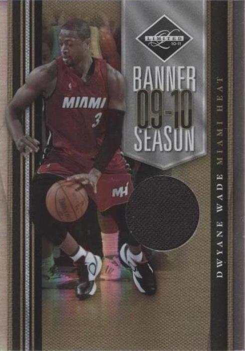 2010-11 Panini Limited - Banner Season Dwyane Wade #5 Materials /99 ...