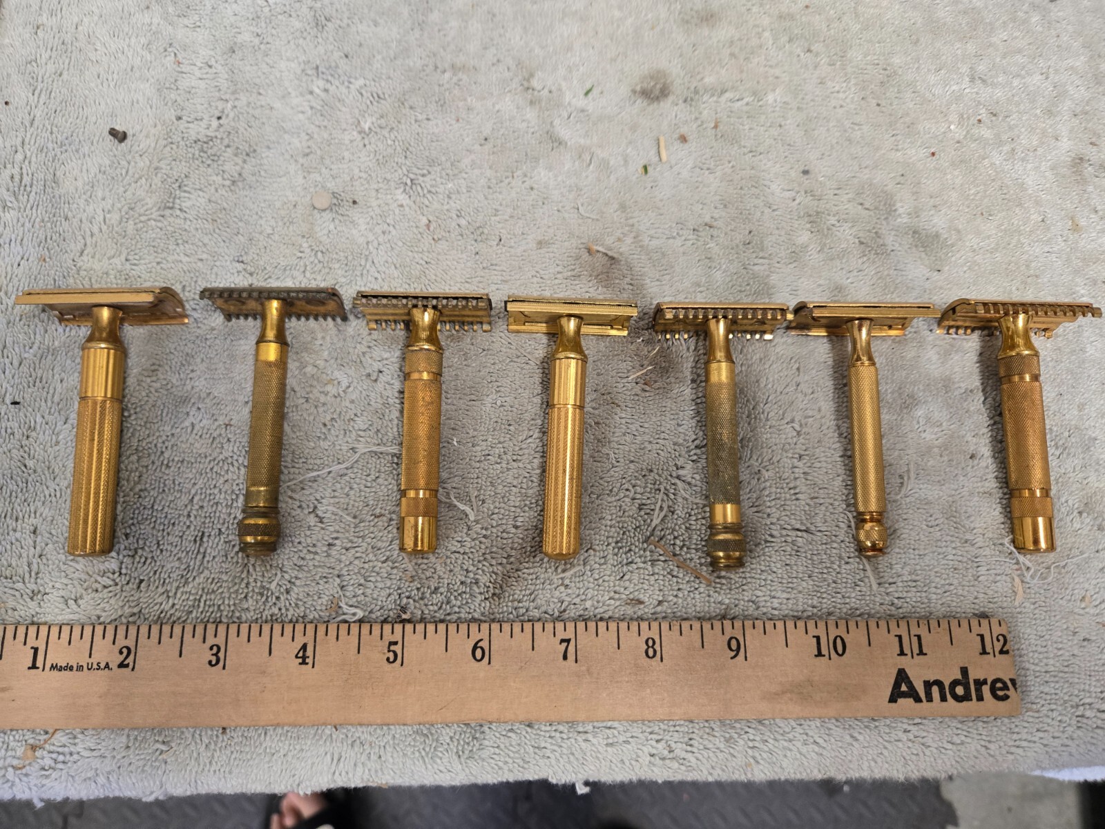 Lot of 7, vintage gillette safety razors, undated | eBay