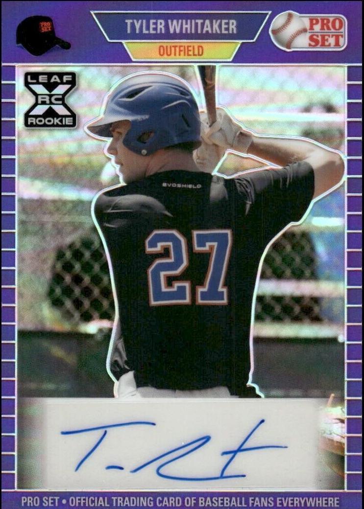 2021 Leaf Pro Set Metal - 1989 Pro Set Autographs Tyler Whitaker #PA ...