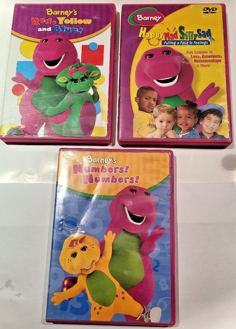 Barney 3 DVD Lot! Numbers! Numbers!, Red, | Grelly USA