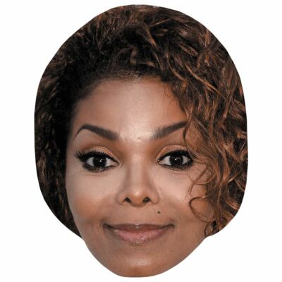 Janet Jackson (Make Up) Celebrity Mask, Flat Card Face | eBay