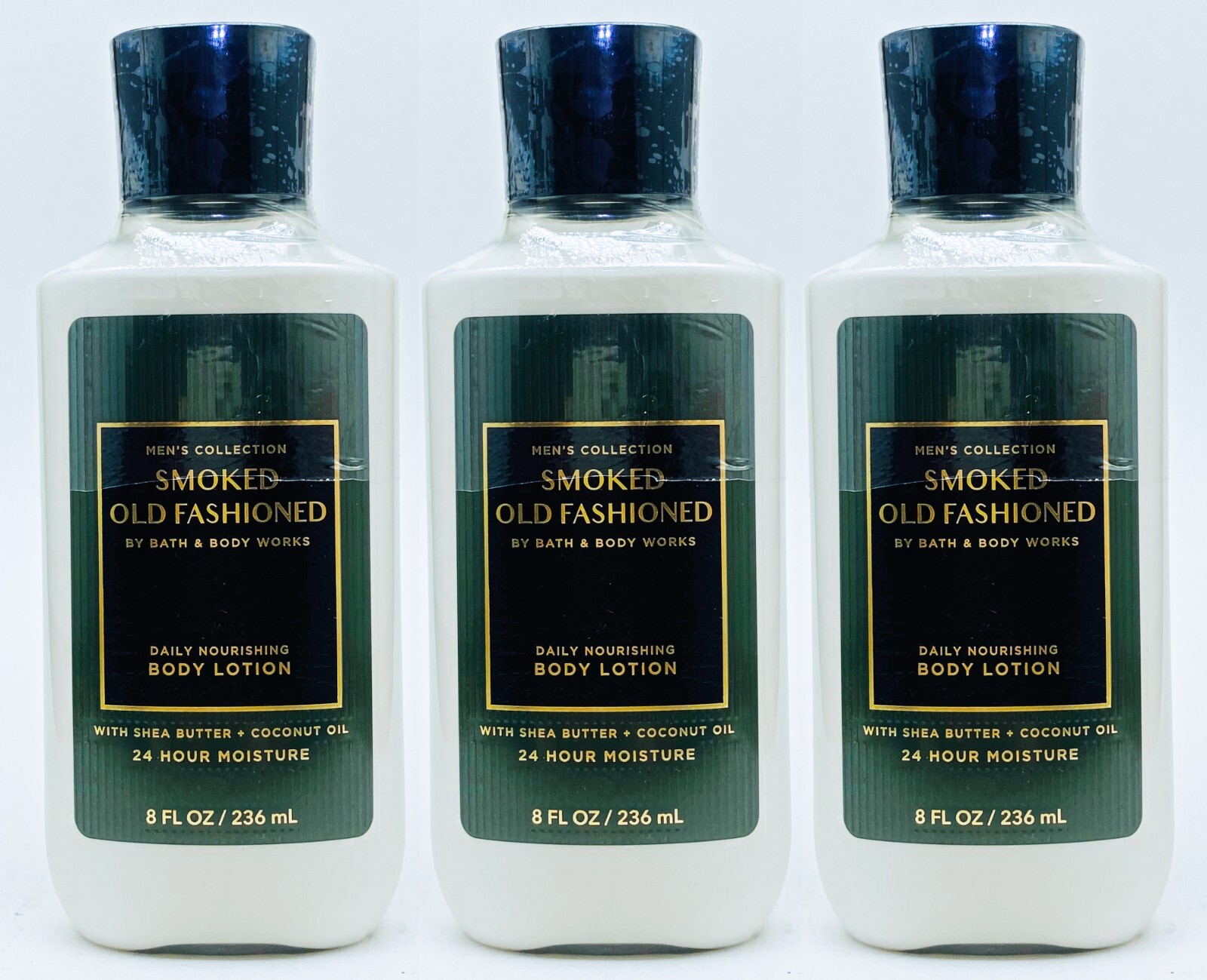 3 Bath & Body Works SMOKED OLD FASHIONED 24HR Moisture Body Lotion ...