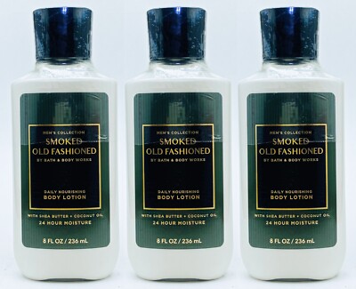 3 Bath & Body Works SMOKED OLD FASHIONED 24HR Moisture Body Lotion ...