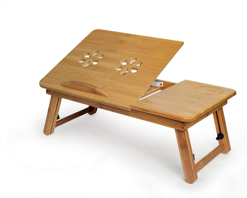 Foldable Portable Deluxe Bamboo Laptop Bed Desk Table Workstation Tray ...
