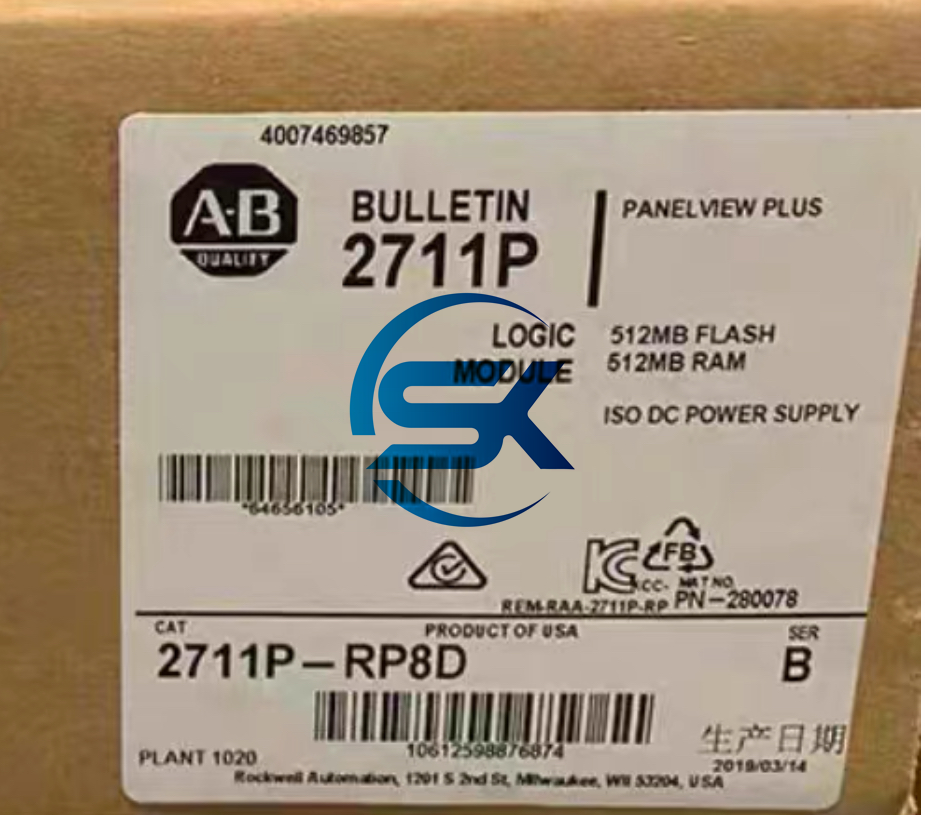 Allen Bradley PanelView Plus 6 700-1500 Logic Module (2711P-RP8D) for ...