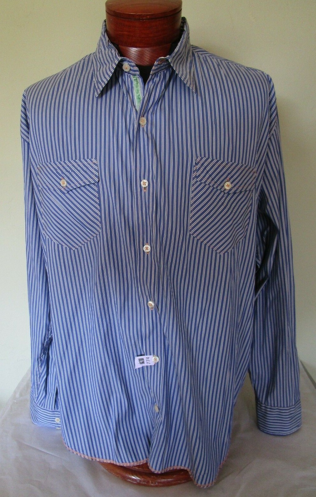 Arnold Zimberg Hollywood Striped Chest Pocket Sport S… - Gem