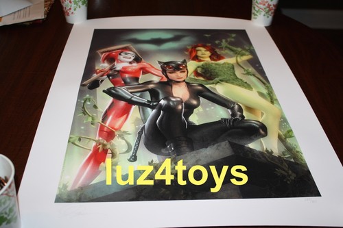 Sideshow Gotham City Sirens Premium Art Print 18X24 limited to 300 NEW ...