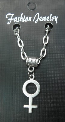 Female Sign Symbol Pendant Necklace 20" 24" Inch Venus Charm Feminist ...