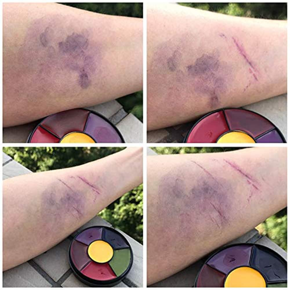 6 Color Bruise Wheel Special Effects SFX Zombie Makeup Kit Halloween ...