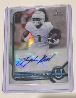 2022 Jayden Reed Bowman U 1st Auto RC | eBay