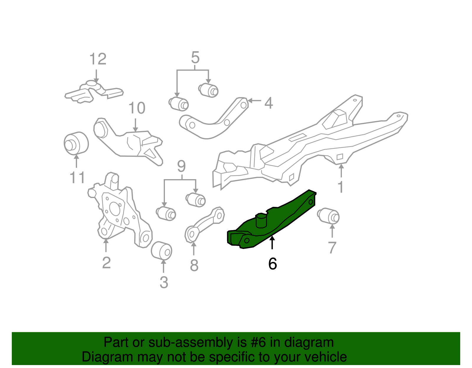 GM OEM Rear-lower Control Arm 22632794 for sale online | eBay