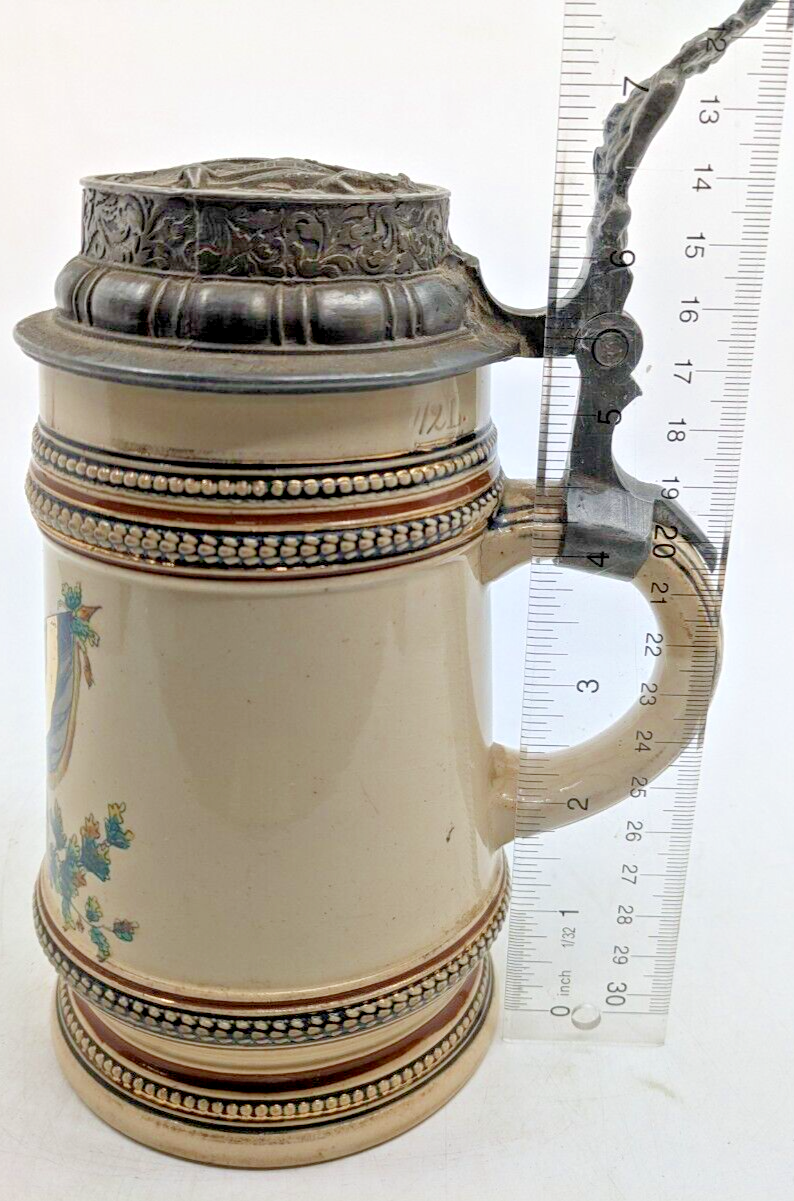 A) Vintage Lidded German Beer Stein | eBay