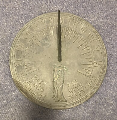 Grow Old Along With Me The Best Is Yet To Come Father Time Sundial 11 X ...