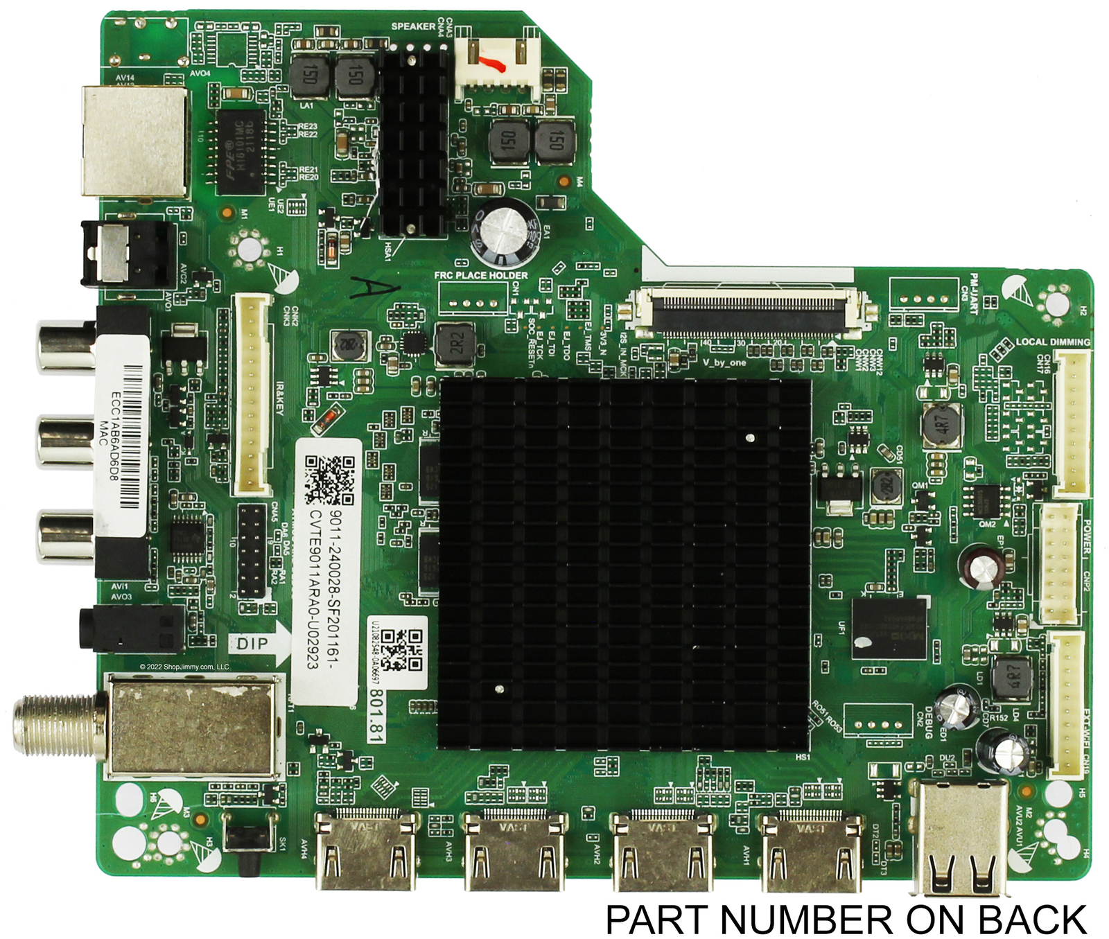 Onn 100012585 Main Board A21038-KT (T.MS1801.81) for sale online | eBay