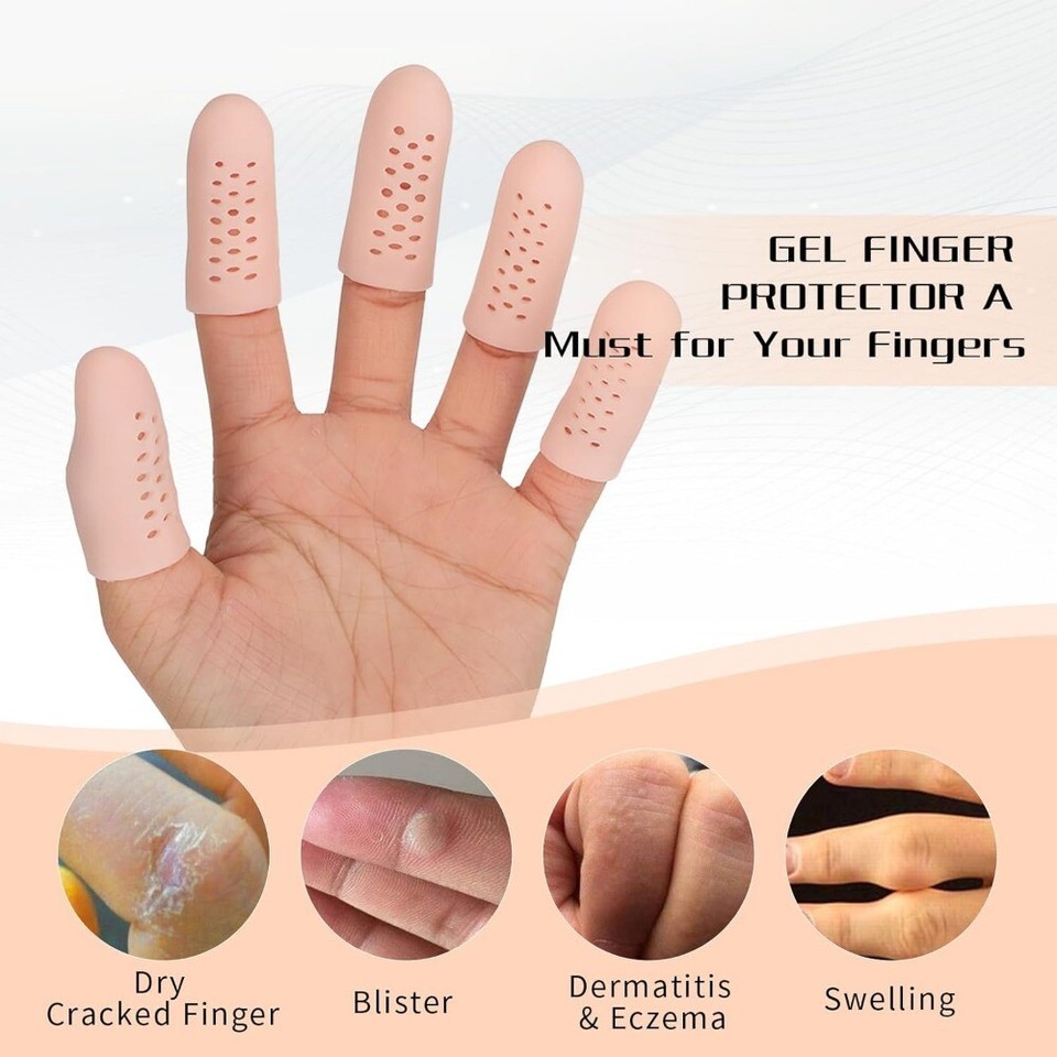 10-30pcs Finger Cots with Air Holes Thumb Fingertip Protector, Finger ...