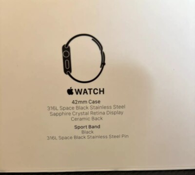 Apple Watch 1st Generation 42mm - Series (0) - First Apple Watch ...