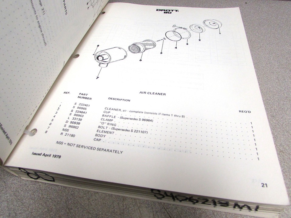 Case Drott 80 Cruz-Air Series B S/N 45883 and After Parts Catalog ...