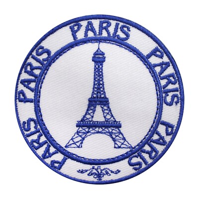 Traveler Stamp Patch, Paris Patch Embroidered Iron on Patch 7cm | eBay