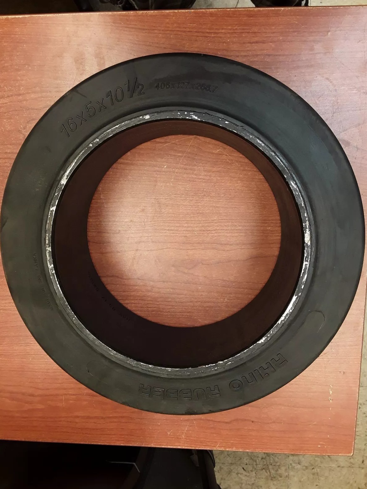 Rhino Rubber 16 x 5 x 10.5, 16x5x10.5 Black Smooth Tire | eBay